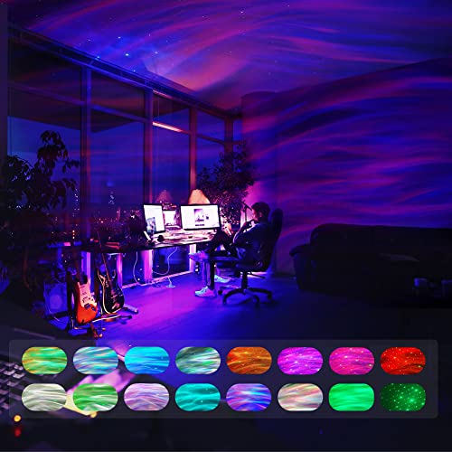 Star Projector & Night Light Projector, 3 in 1 Galaxy Projector with Bluetooth Speaker, with 15 Lighting Modes, Remote Control & Timer, for Kids Adults Decor Bedroom/Party/Gathering/Christmas