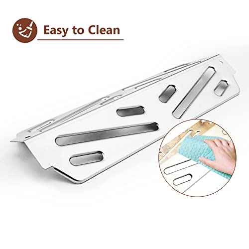Uniflasy 66040 Heat Deflector for Weber Genesis II 300 Series II E-310, II E-315, II E-330, II E-335, II S-310 Gas Grills for Weber 66040 Heat Deflector Plates(2017 and Newer)