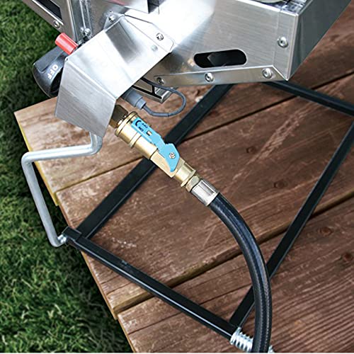 Stanbroil 6 Feet Propane Regulator Hose - 1/4" Female Quick Connect x Acme Nut for Olympian 5100 5500 RV Grill and Low Pressure LP Gas Grill, Heater