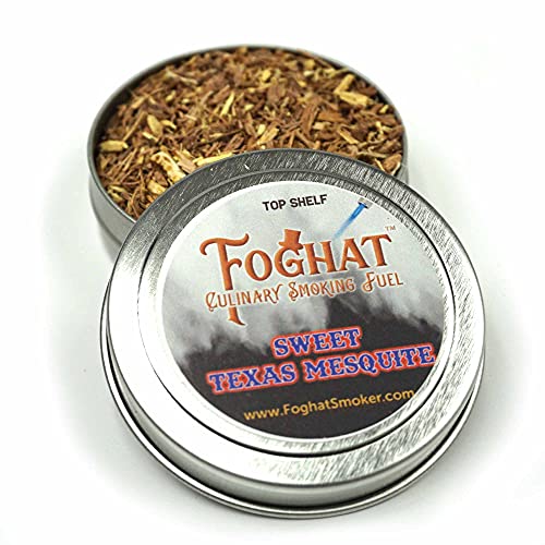Foghat Fuel Sampler Four Pack | Whiskey Barrel Oak, Old Hickory, Sweet Texas Mesquite, Maple Myst Wood Shavings, 4 x 1oz | Cocktail and Culinary Wood Chips for Smoking
