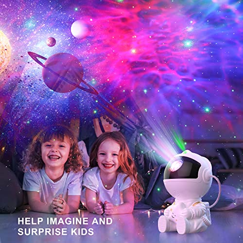 Star Projector Galaxy Light, Astronaut Night Light for Kids, Nebula Sky Starry Projector Light, Bedroom Decor Ceiling LED Lamp with Remote for Kids Adults Room/Birthday/Party/Decoration