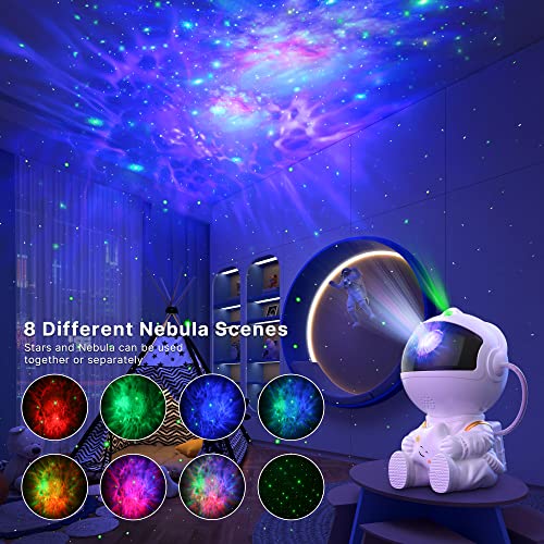 Star Projector Galaxy Light, Astronaut Night Light for Kids, Nebula Sky Starry Projector Light, Bedroom Decor Ceiling LED Lamp with Remote for Kids Adults Room/Birthday/Party/Decoration