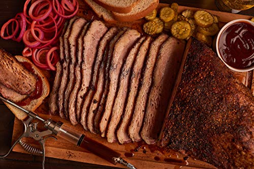J&B Goods Professional Automatic BBQ Meat Marinade Injector Gun Kit with Case, 2 oz Large Capacity Barrel and 4 Commercial Grade Marinade Needles.