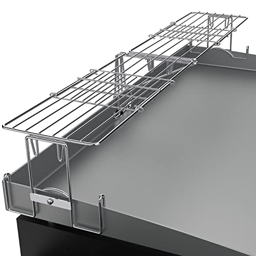 MOASKER Adjustable Griddle Warming Rack for Blackstone 17" 22" 28" 36" Griddles, Stainless Steel Extend Cooking Shelf BBQ Accessories for Blackstone 1554 1517 1883 1984 1666 1650 1825 Grills