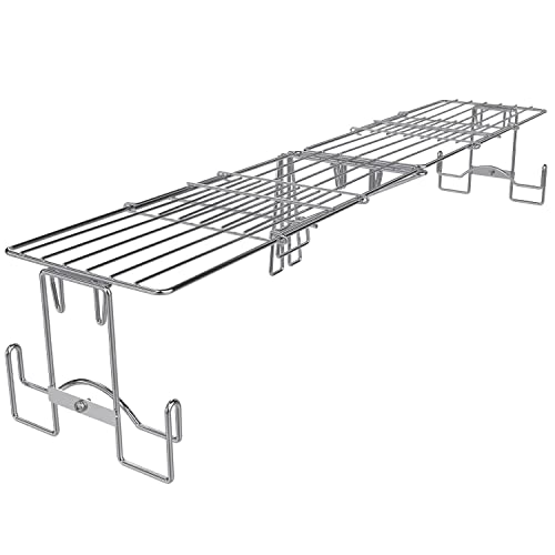 MOASKER Adjustable Griddle Warming Rack for Blackstone 17" 22" 28" 36" Griddles, Stainless Steel Extend Cooking Shelf BBQ Accessories for Blackstone 1554 1517 1883 1984 1666 1650 1825 Grills