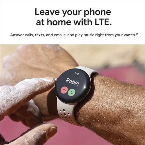 Google Pixel Watch 2 (Previous Model) with the Best of Fitbit - Heart Rate Tracking, Stress Management, Safety Features - Android Smartwatch - Matte Black Aluminum Case - Obsidian Active Band - LTE