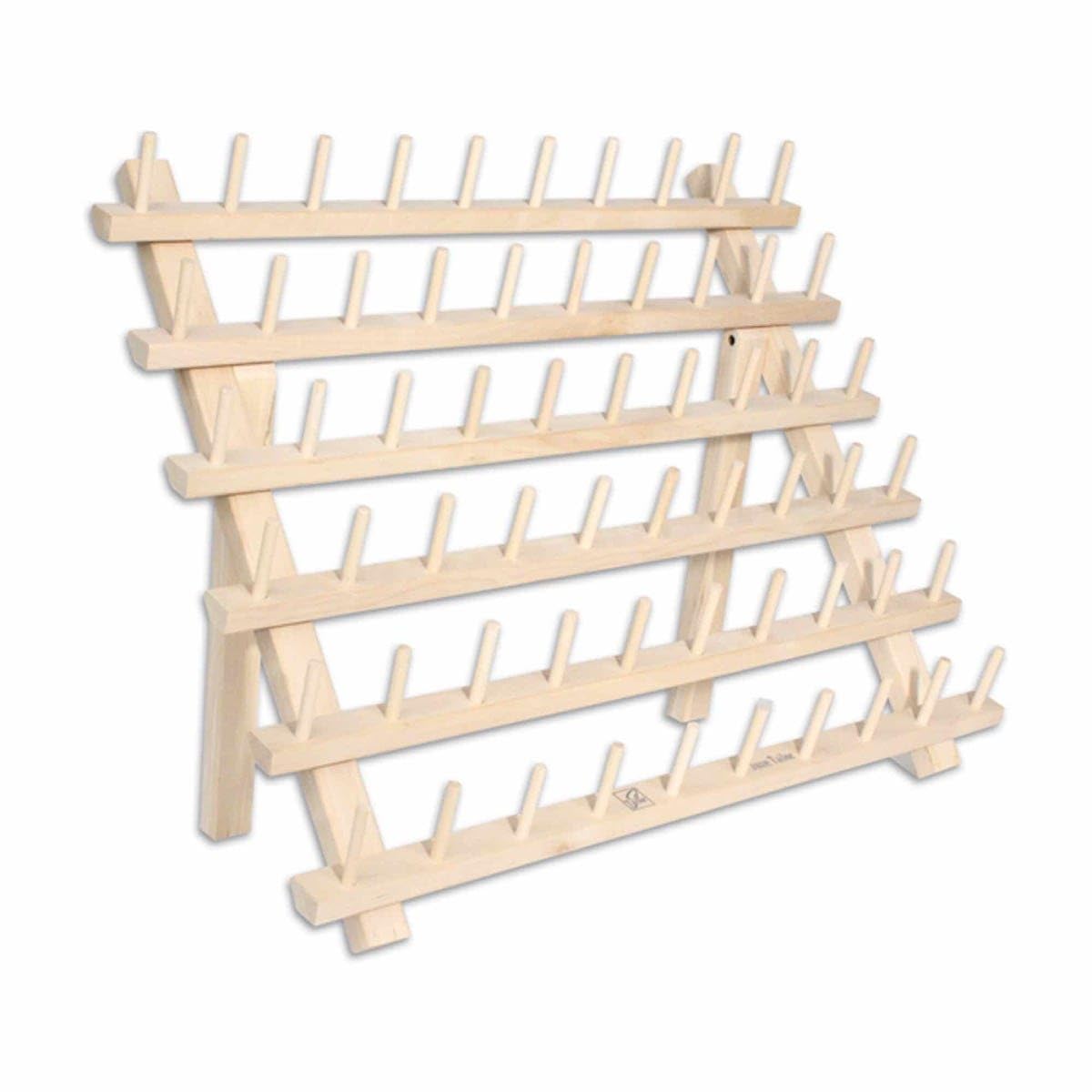 June Tailor Wood Mini-Mega Rack II 60 Spool w/Leg WooDminiMegaRakII60SpoolswLegs