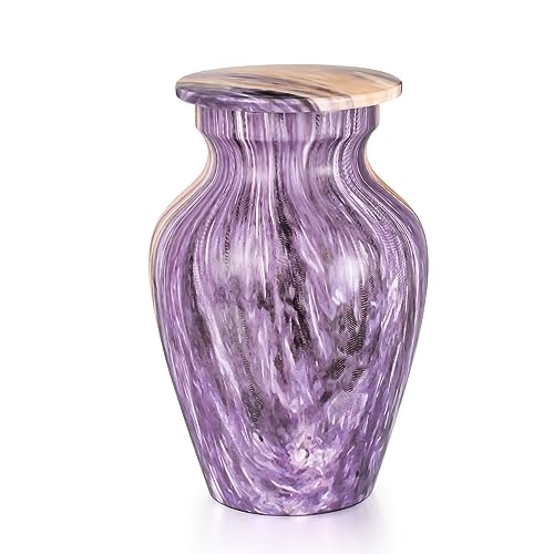 Dletay Mini Urn for Human Ashes 2.9 Inch Small Keepsake Urns Aluminum Mini Cremation Urn Memorial Small Urns for Human Ashes Miniature Funeral Urns