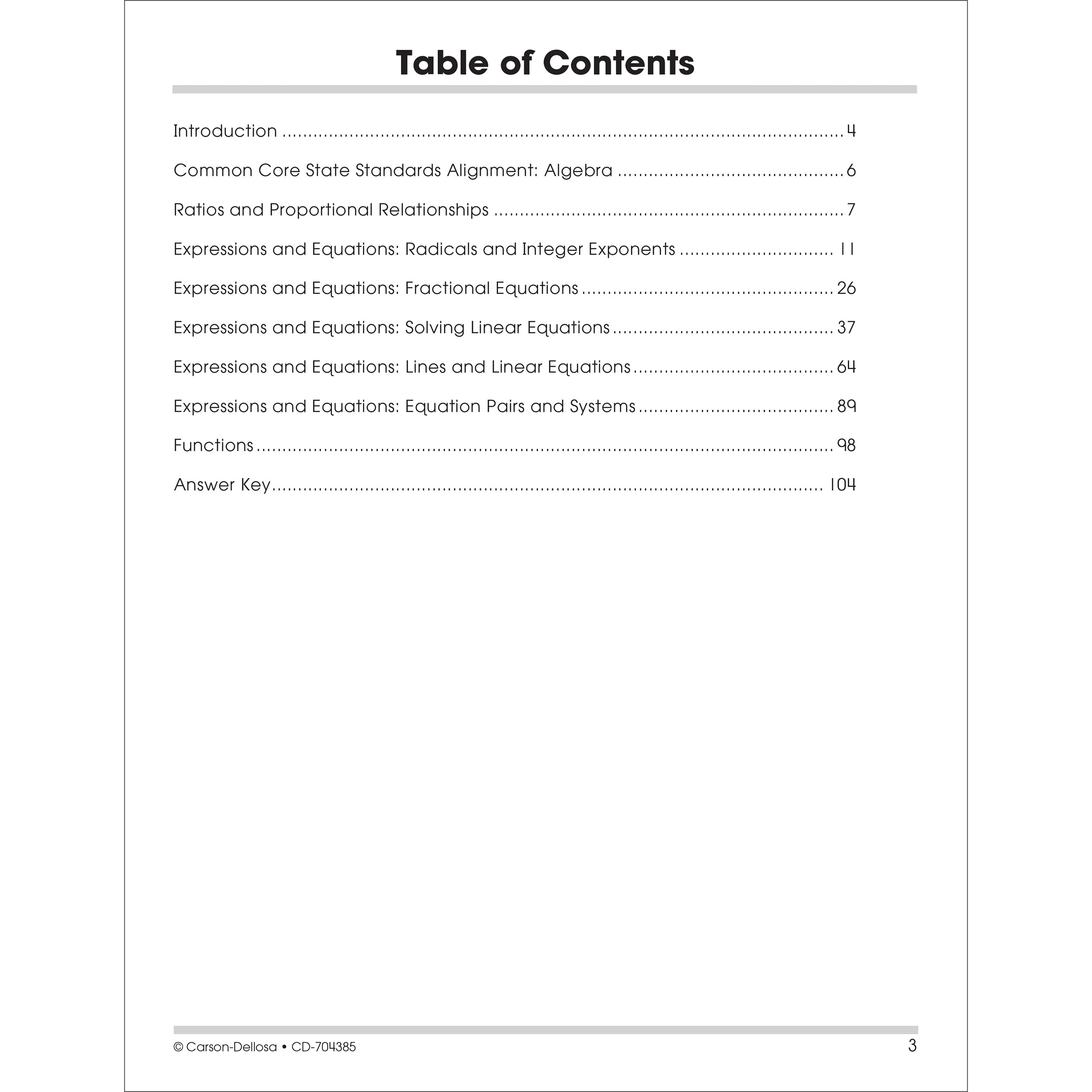 Algebra 1 Workbook, Solving and Graphing Math Equations, for Homeschool or Classroom, Grades 7 and Up (The 100+ Seriesā¢)