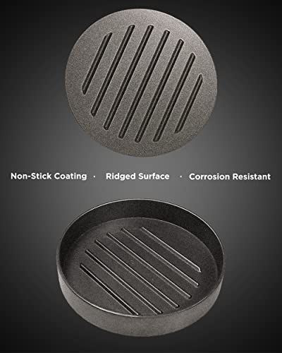 GALVANOX Grilling Gift for Dad, Non-Stick Hamburger Press Patty Maker, Aluminum BBQ Burger Mold “Dad Grill Boss” for Fathers Day/Birthday Boxed