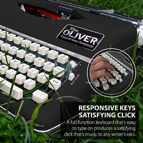 The Oliver Typewriter Company Timeless Manual Typewriter, Black