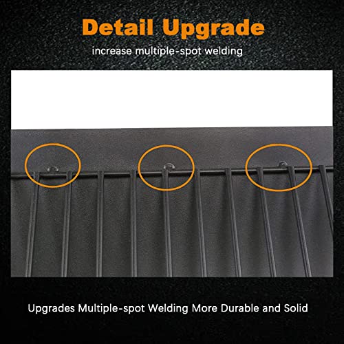 Uniflasy 27 Inches Ash Pan/Drip Pan for Chargriller 1224, 1324, 2121, 2222, 2727, 2828, 2929 Charcoal Grills, Charbroil 17302056 Grill Grates Replacement Part with 2pcs Fire Grate Hanger