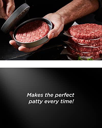 GALVANOX Grilling Gift for Dad, Non-Stick Hamburger Press Patty Maker, Aluminum BBQ Burger Mold “Dad Grill Boss” for Fathers Day/Birthday Boxed