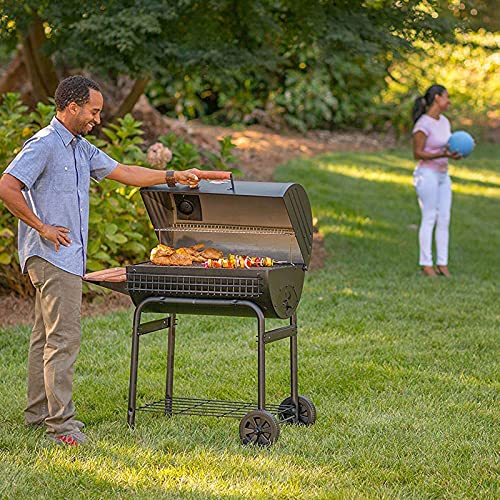 MOASKER 27 Inch Ash Pan Replacement Parts for Char Griller 1224, 1324, 2121, 2222, 2727 and Charbroil Grills, Charcoal Tray with 2pcs Fire Grate Hanger Set
