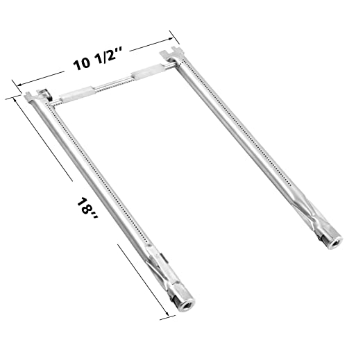 SHINESTAR Grill Burner Replacement for Weber Spirit & Spirit II 200 Series, Spirit E/S-210 (Front-Mounted Control), Durable Stainless Steel, 18-Inch Long, Part # 69785