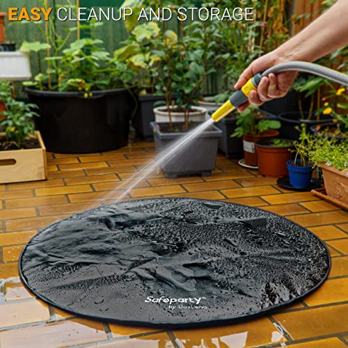 Safeparty Fireproof Mat for Deck Protection – (48” Large) Heat Resistant Mat, BBQ Mat for Under Grill, Grill Mats for Outdoor Grill Deck Protector