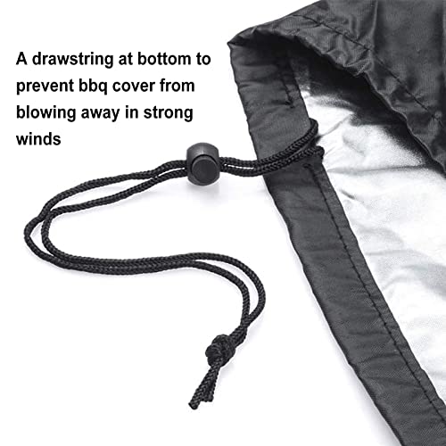 Samhe Grill Cover, 32-Inch Waterproof UV Resistant Heavy Duty BBQ Gas Grill Cover for Nexgrill Brinkmann Weber Char-Broil and More
