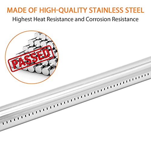 69787 Grill Burner Tubes for Weber Spirit 300 Series and Spirit II 300 Series, Spirit E310 E320 E330 S310 S320 S330 SP330 Gas Grills with Up Front Controls, Stainless Steel 304, 18 Inch