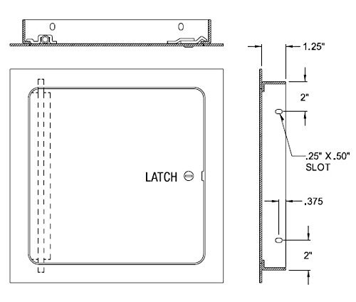 Acudor UF-5000 Access Door 6 x 6 Premium Universal Flush Door