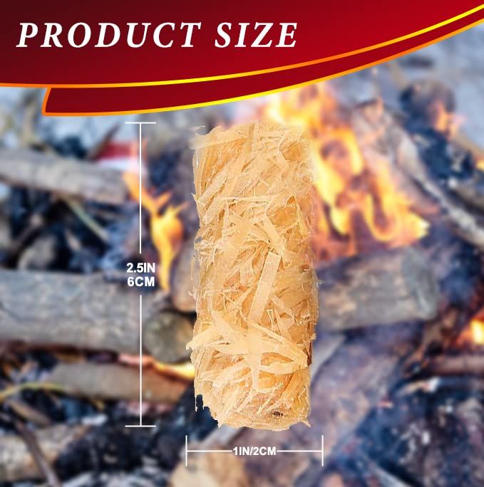 Fire Starter - Natural Pine Fire Starters for Fireplace,Campfires, Wood & Pellet Stove, BBQ, Fire Pit, Chimney - Quick Natural Firestarter(60 Pack)