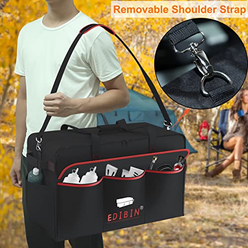 17 Inch Griddle Carry Bag Fits for Blackstone 1814 17 inch Tabletop Griddle with Hood Lid,Exclusively Fits for Blackstone Tabletop Griddle 17 inch with hood Carry Bag ,600D Polyester Heavy Duty