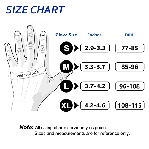 Amozife Nitrile Vinyl Blend Gloves, 4 Mil Powder & Latex Free Non-Sterile Disposable Gloves for Cooking, Cleaning & Food Prep, Medium