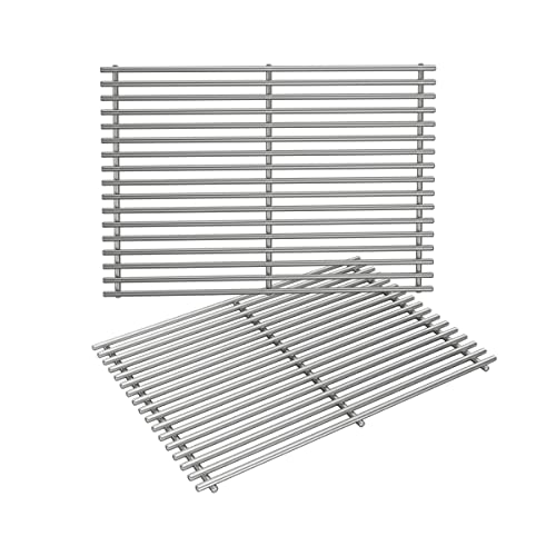 GLOWYE Grill Grates Replacement for Jenn Air 720-0336, 720-0163, Nexgrill 720-0163, 720-0430, 720-0433, Kirkland 720-0433, Permasteel PG-50400-S, Brinkmann 810-8534-S, Uberhaus, Perfect Glo (2-Pack)