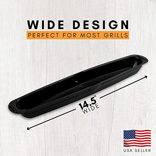 2 Pack George Foreman Grill Oil Grease Catcher Drip Tray Pan Replacement part - 14.5"