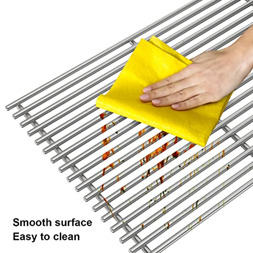 GLOWYE Grill Grates Replacement for Jenn Air 720-0336, 720-0163, Nexgrill 720-0163, 720-0430, 720-0433, Kirkland 720-0433, Permasteel PG-50400-S, Brinkmann 810-8534-S, Uberhaus, Perfect Glo (2-Pack)