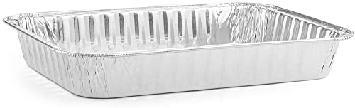 20 Pack Grease Drip Pan Liners | Compatible with Weber 6415, Genesis, Genesis II LX 200 300, Pulse, Q, Traveler, Spirit Gas Grills | Disposable Aluminum BBQ Drip Tray Replacement | 7.5 x 5 x 1.4 Inch