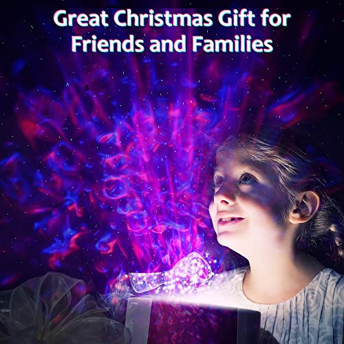 Star Projector, 4 in 1 Galaxy Light Projector with Remote & Voice Control, 18 Lighting Effects Starry Sky Projector Lights with Bluetooth Speaker for Bedroom, Home Theater, Gaming Room Decoration