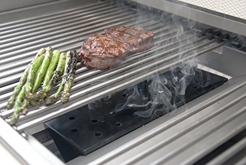 Charcoal Companion Large Nonstick V-Shaped Smoker Box for Gas Grills -- Provides Great Smoky Flavor -- CC4057
