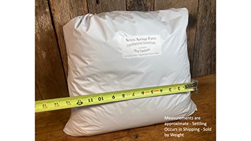 Seven Springs Farm - 10lb All Natural Hardwood Sawdust - Chemical Free Hardwood Timber (Fine Texture - 10 Pound, 1)