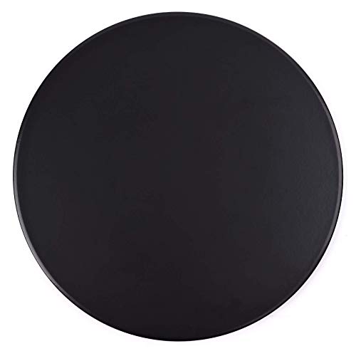 Menesia 12 Inch Black Non-stick Ceramic Pizza Stone Pan, Baking Stones for Ovens & Grill & BBQ, Round Oven Cooking Stone