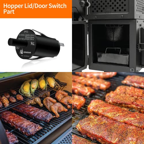 4-Pack Hopper Lid/Door Switch Replacement for Char-Griller Grill Compatible with Char-Griller Gravity Fed 980 Charcoal Grill