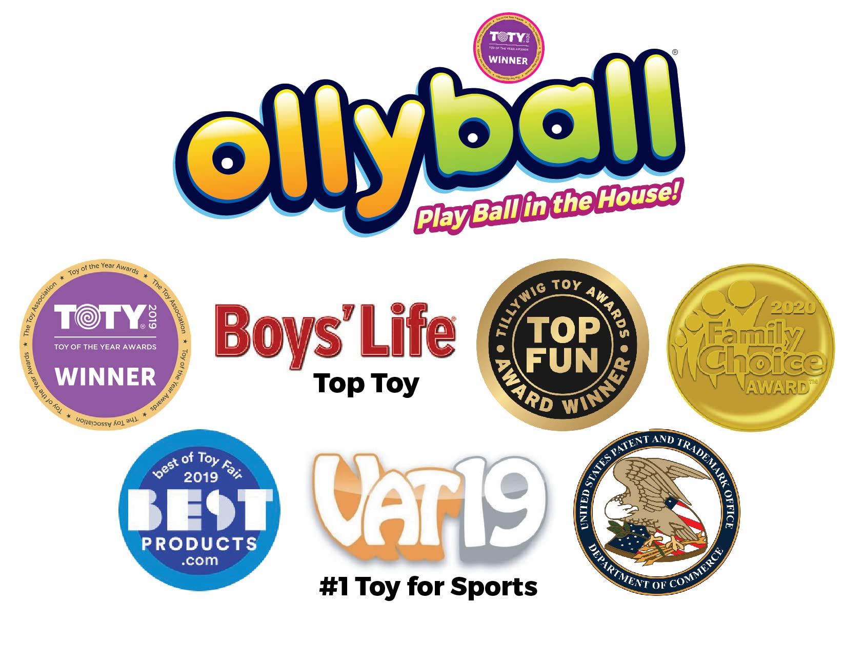 Ollyball Chicago Bulls NBA Team Edition - Patented Award Winning Colorable Indoor Kickball