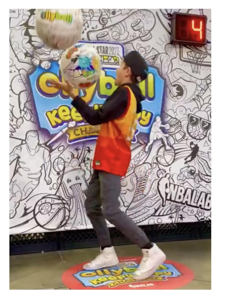 Ollyball Chicago Bulls NBA Team Edition - Patented Award Winning Colorable Indoor Kickball