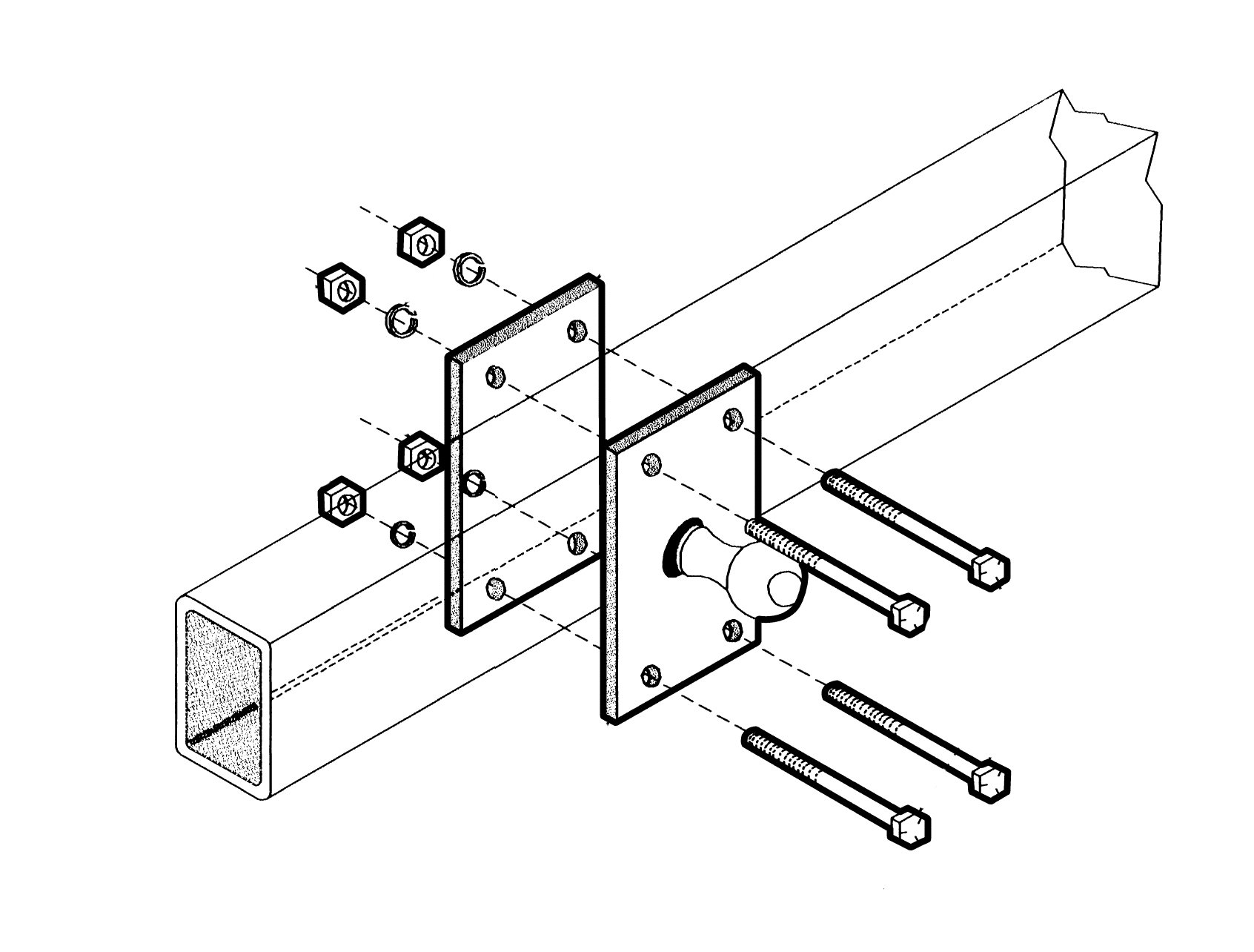 EAZ LIFT Parts/Accessories Sway Control Adapter 2" x 3" (48385)