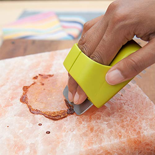 Charcoal Companion CC4108 HIMALAYAN SALT PLATE SCRUBBER BRUSH