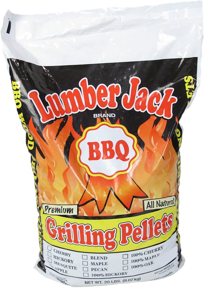 Lumber Jack 100-Percent Hickory Wood BBQ Grilling Pellets, 20-Pound Bag