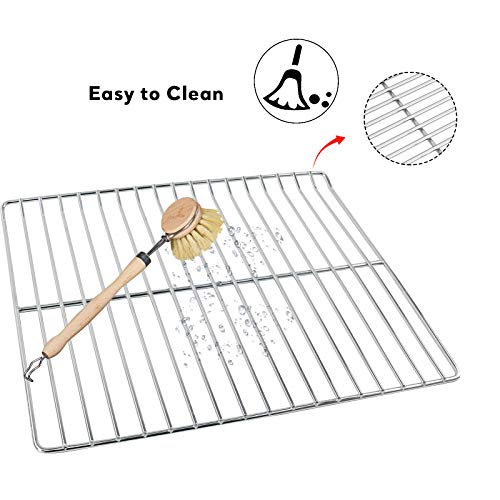 Uniflasy Cooking Grate Replacement Parts for Masterbuilt Electric Smoker 30 Inch, Stainless Steel Grids Masterbuilt MB20071117,MB20070421,MB20070210 Smoker grates Replacement, 14.6" x 12.2", 3 Pack