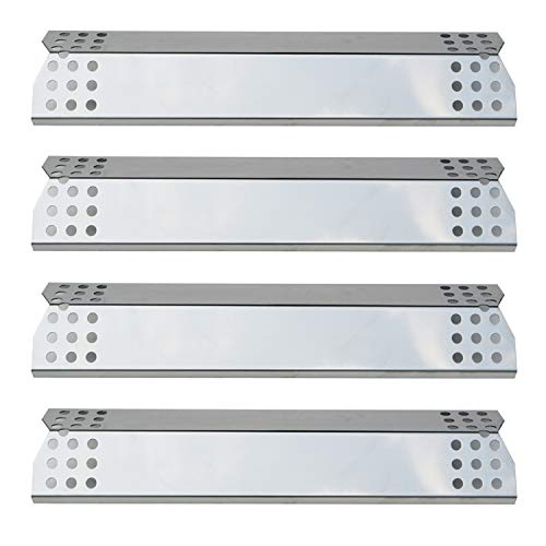 Direct Store Parts DP130 (4-Pack) Stainless Steel Heat Shield 14 9/16" x 3 3/8" Replacement for Sunbeam, Nexgrill, Grill Master, Charbroil, Kitchen Aid, Members Mark, Uberhaus Gas Grill Models (4)