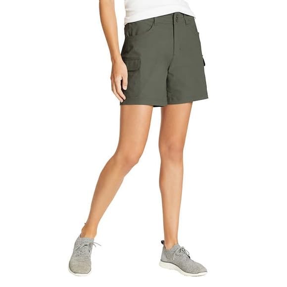 Eddie Bauer Ladies UPF 50+ Sun Protection Summer Trail Short | Green,16