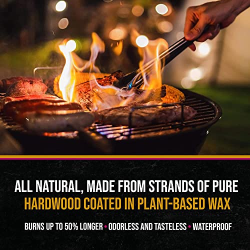 PK Grills Fire & Smoke Society Natural Starters for Grill Wood Burn Stove Fireplace Camping BBQ Outdoor Camp Pit Charcoal Chimney Pizza Oven Firestarters 2-Pack, 64 Count, PKUA-FSFS2 Multicolor
