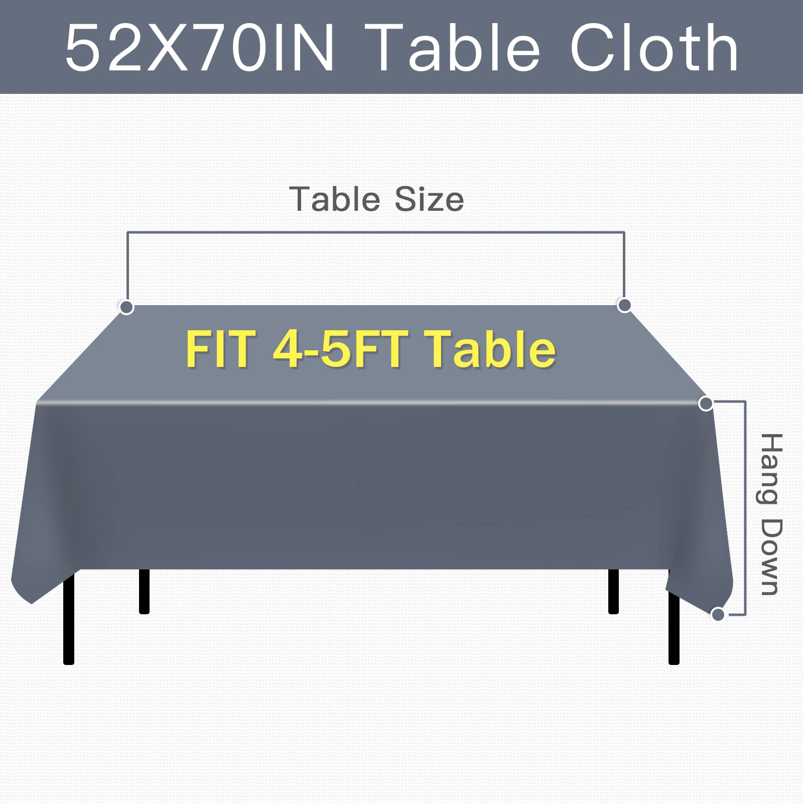 Vonabem 100% Waterproof Rectangle PVC Tablecloth, Vinyl Table Cloth Cover with Flannel Backing Oil Spill Proof Wipeable Table Cloths for Indoor Outdoor(Coffee Stripe,52x70IN