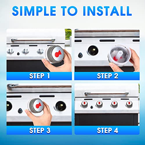 Upgraded Grill Lighted Control Knobs for Weber 91538 E-470/670, S-460/470/660/670
