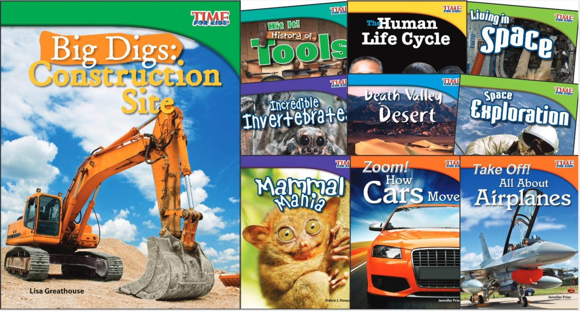 Teacher Created Materials - TIME For Kids Informational Text: STEM Collection - 10 Book Set - Grade 3 - Guided Reading Level N - Q