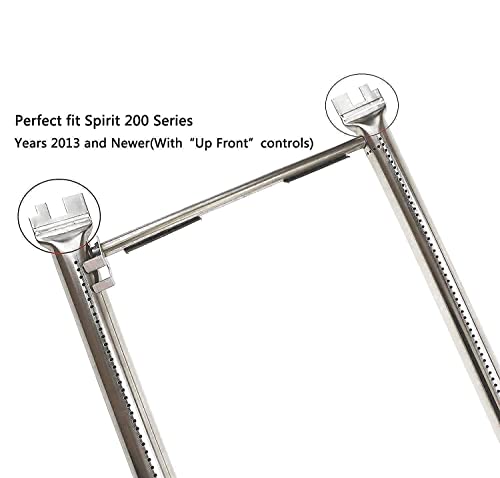 Hisencn 69785 Stainless Steel Burner Tubes Pipe, 7642 Grill Igniter for Weber Spirit 210, Spirit E-210, S-210, Gas Grill Models with Up Front Controls