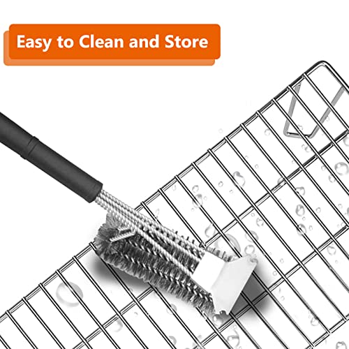 GRISUN Grill Rack for Green Mountain Daniel Boone Pellet Grill, Stainless Steel Upper Rack, Heavy-Duty Grill Warming Rack Accessories, Replacement for GMG-6008, Silver