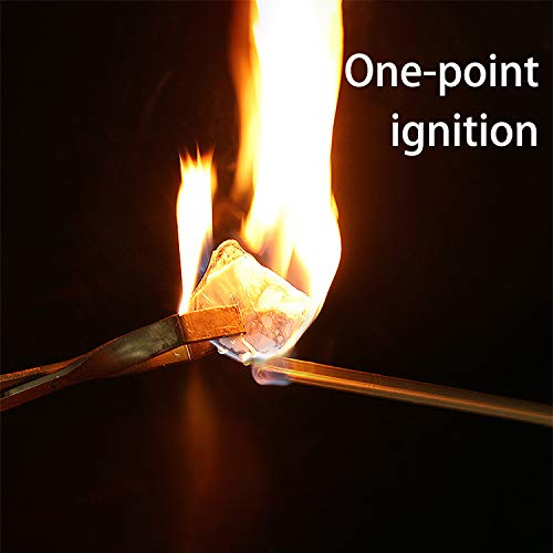100 Pack Quick Fire Starters,Wax Cups Waterproof, Non Toxic Firelighter Natural Safe Cubes Burns up to 8 Min at Over 750° - 100%, Perfect for Fat Wood Stove Campfire, Start Charcoal Kit (Style1)
